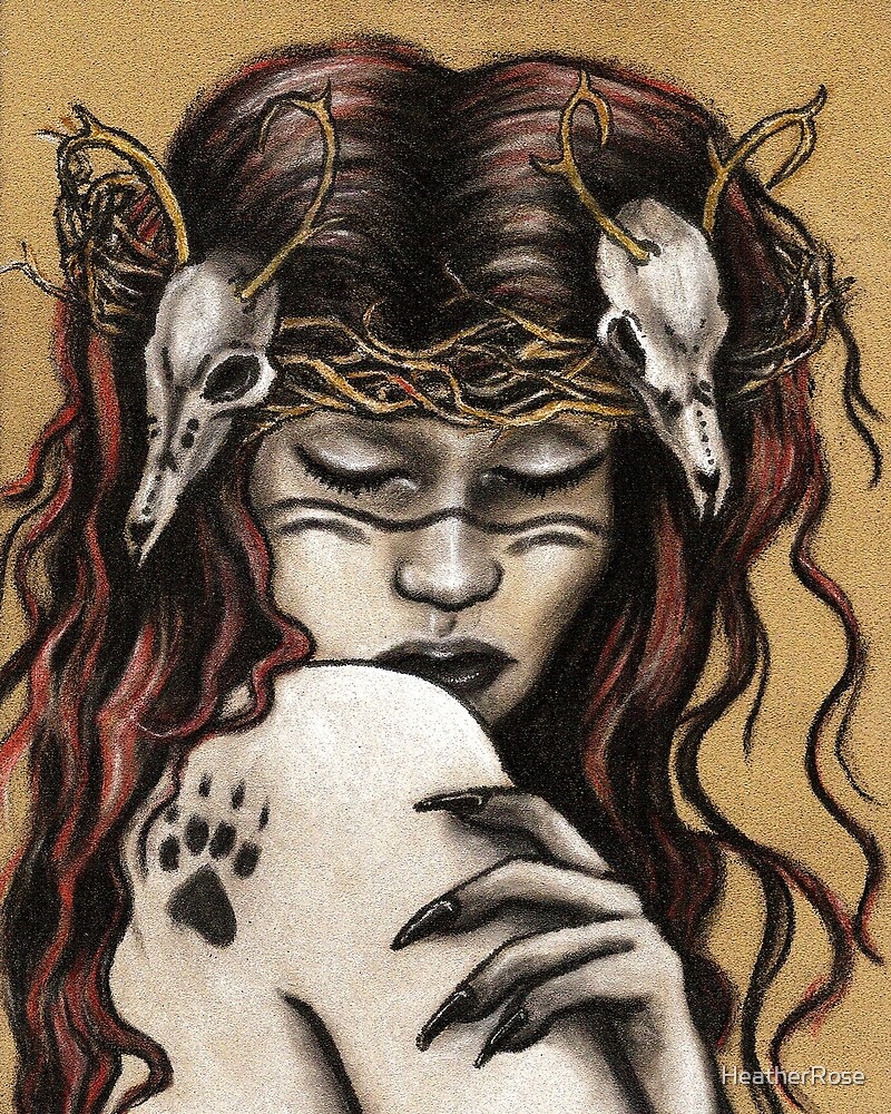 "Akka Kuolo - Finnish Goddess of Nature and Death" by HeatherRose ...