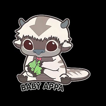 "Avatar The Last Airbender Merch Cute Baby Appa" Sticker for Sale by ...
