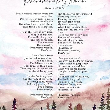"Phenomenal Woman | Maya Angelou | Illustrated | Poem | Empowerment ...