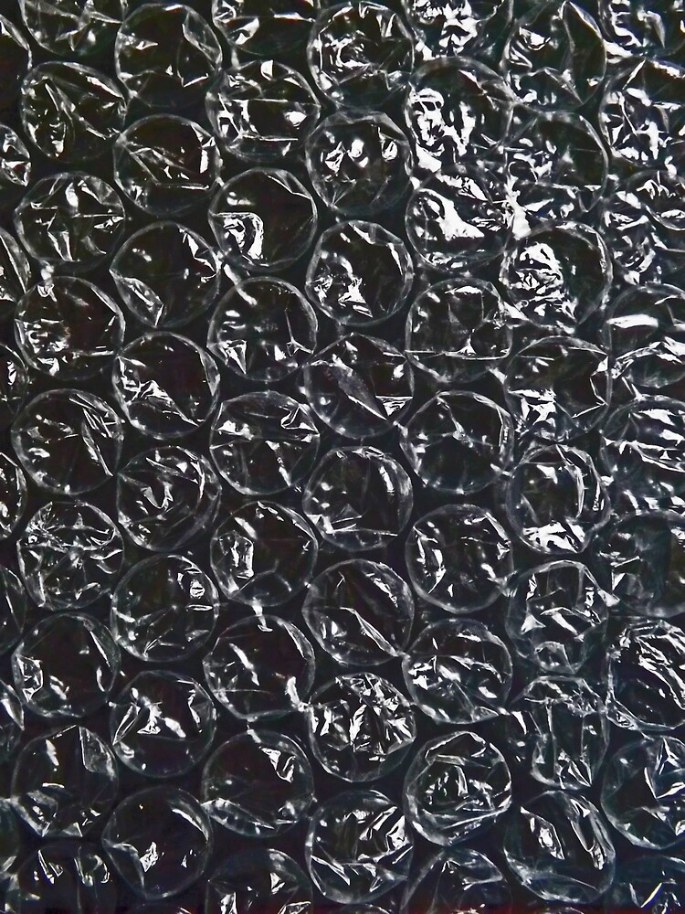 "BLACK BUBBLE WRAP (Textures)" by leethompson | Redbubble