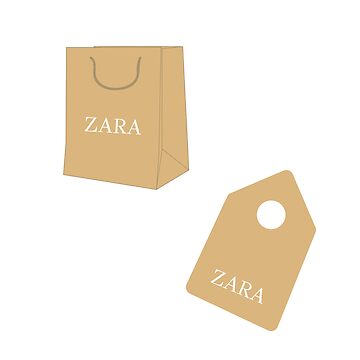 "Zara Shopping Accessories" Sticker for Sale by Adrianach1 | Redbubble