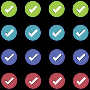 "Check Mark 16-Pack Colorful" Sticker for Sale by artado | Redbubble