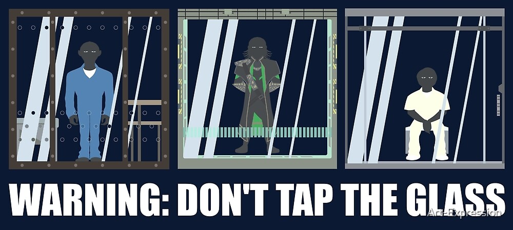 "Warning: Don't Tap The Glass" by Art-Expression | Redbubble