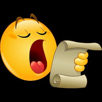 "Making an Announcement Emoji Emoticon " Art Print for Sale by ...