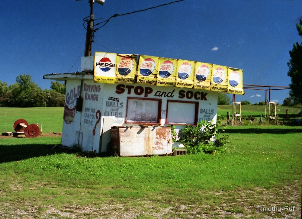 "Golf Range Shack" by Timothy Ruf | Redbubble
