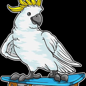 "Parrot as Skater on Skateboard " Sticker for Sale by PizzutiExcel ...
