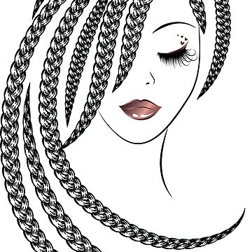 "Braided Hair" Art Print for Sale by savanamms6 | Redbubble