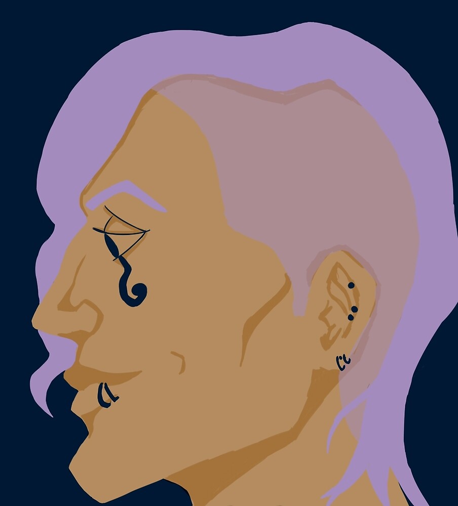 "Fahra 'Corsair' Saad - Human Technomancer" by Jocilyn Carey | Redbubble