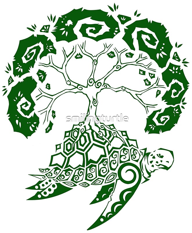 "Yggdrasil Turtle" by smilingturtle | Redbubble