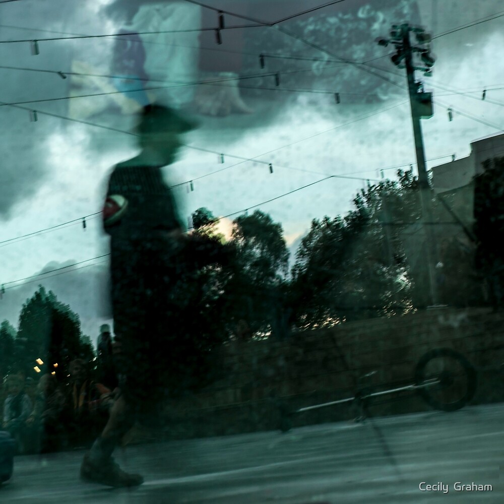 "The monoped and his unicycle" by Cecily Graham | Redbubble