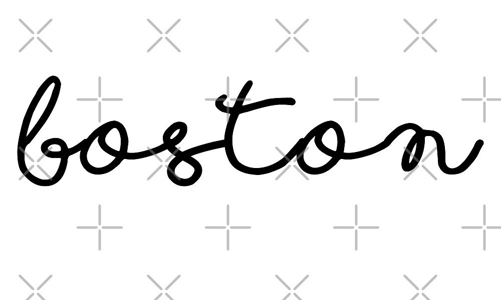 "boston script" by lolo dottie | Redbubble