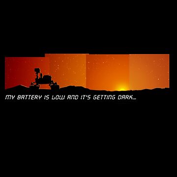 "My Battery Is Low And It's Getting Dark by CH3Media" Sticker for Sale ...