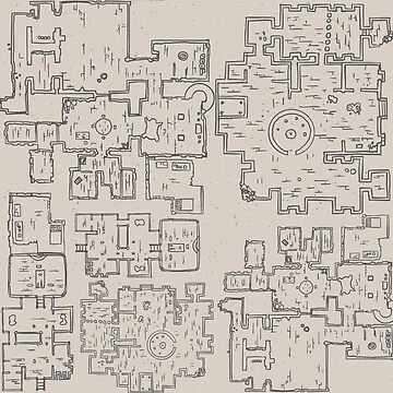 "Tabletop RPG - Dungeon Map" Shower Curtain for Sale by DungeonCrawlers ...