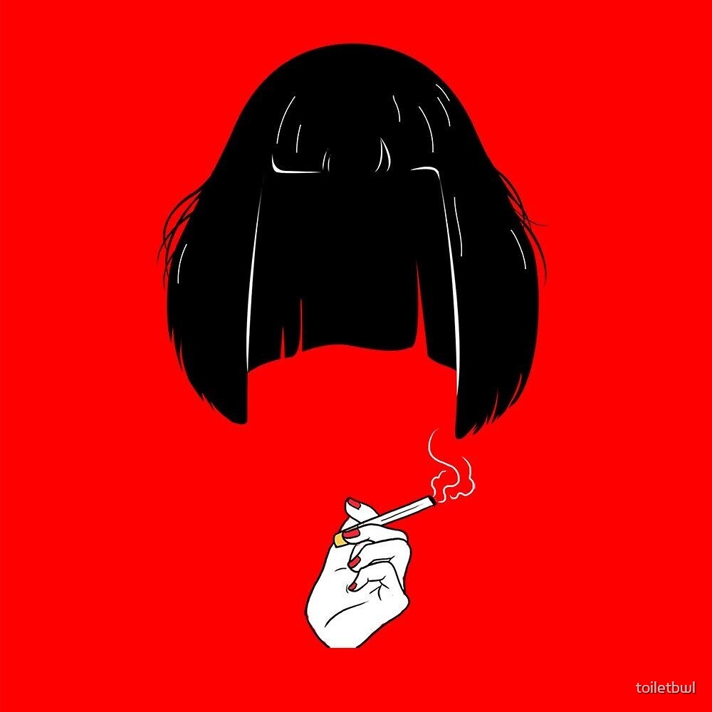 Mia Pulp Fiction Art By Toiletbwl Redbubble