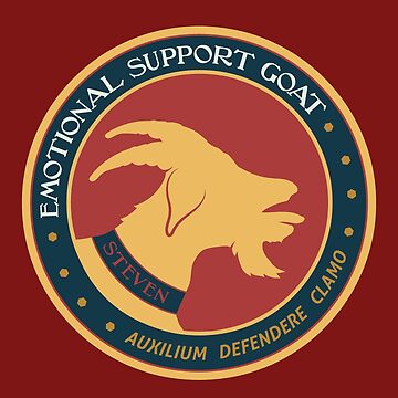 "Emotional Support Goat" Sticker for Sale by DiceShame | Redbubble