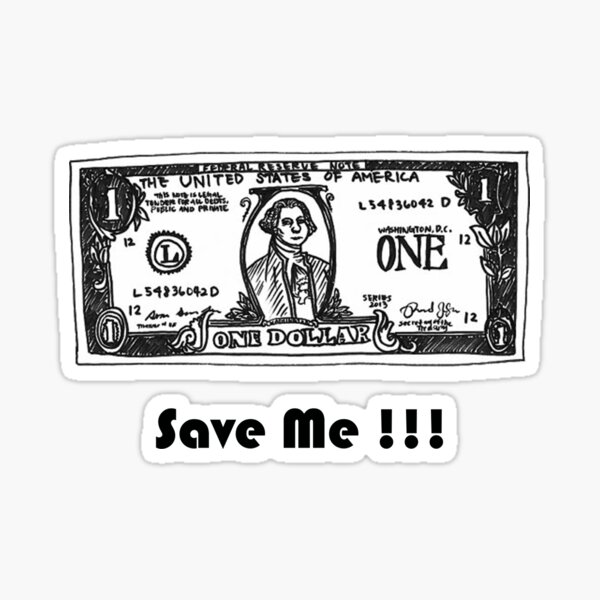 1 Dollar Stickers | Redbubble