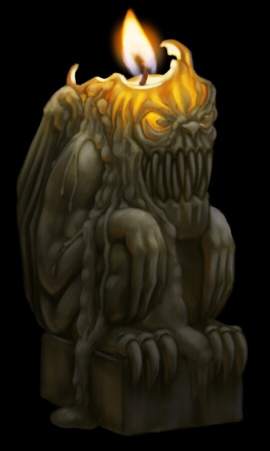 "Demon Candle" by DeanSpencerArt | Redbubble