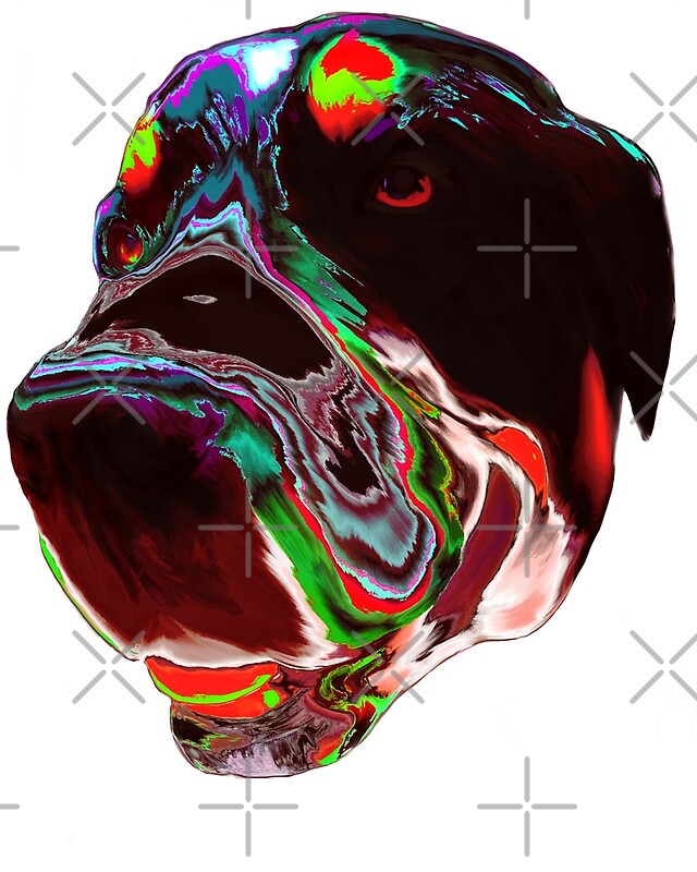 Psychedelic Dog: Art Prints | Redbubble