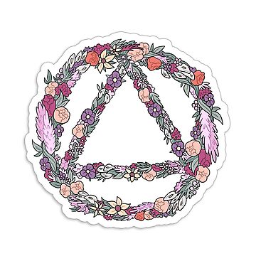 "Alcoholics Anonymous Flower Logo" Sticker for Sale by snarkpile ...
