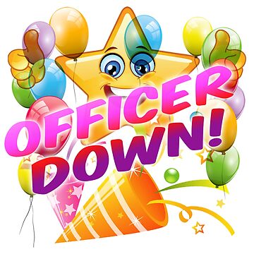 "Officer Down" Essential T-Shirt for Sale by AngelleCake | Redbubble