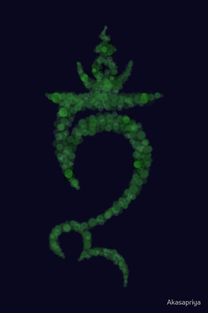"Green Tara Seed Syllable (TAM)" by Akasapriya | Redbubble