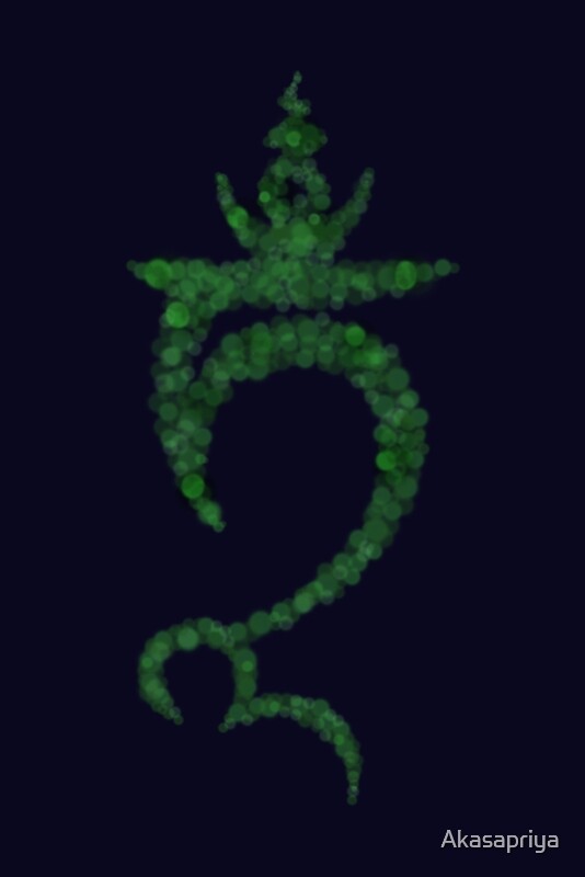 "Green Tara Seed Syllable (TAM)" by Akasapriya | Redbubble
