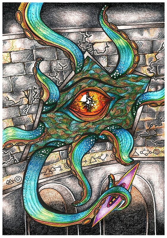 "Space Octopus Alien- Sci fi, Scifi art, space" by lightburstmedia ...
