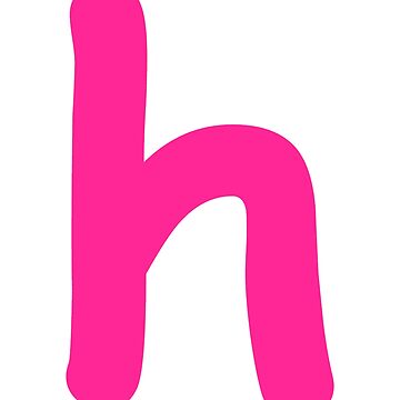 Lienzo for Sale con la obra «Rosa Letra h Minúscula Alfabeto Regalo de ...