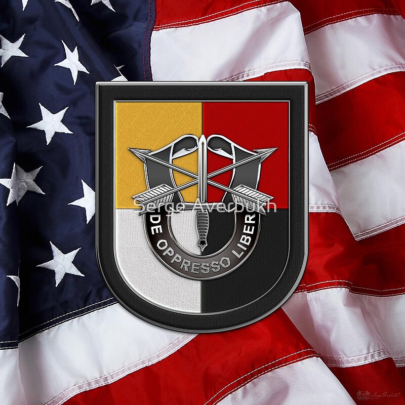 "U.S. Army 3rd Special Forces Group – 3 SFG Beret Flash over American ...