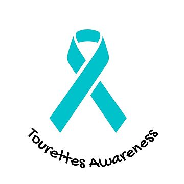 "Tourettes Awareness Ribbon" Sticker for Sale by Katelyn George | Redbubble