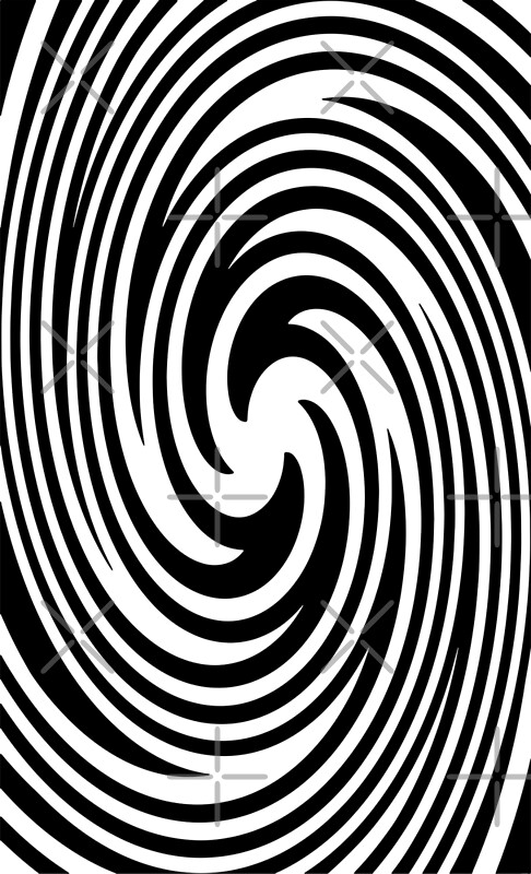 "Twisted Swirl Zebra Stripes Black and White Fluid Abstract Design" by ...