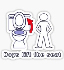 Bathroom Signs Stickers | Redbubble