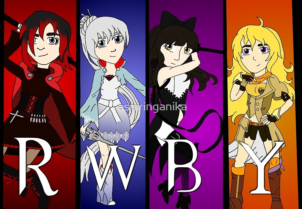 "Team RWBY FanArt" by aspiringanika | Redbubble