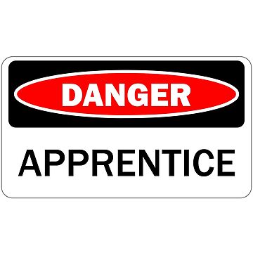 "Danger Apprentice" Sticker for Sale by Doacts | Redbubble