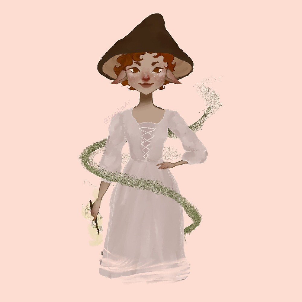 "cottagecore witch" by jujubaArt | Redbubble