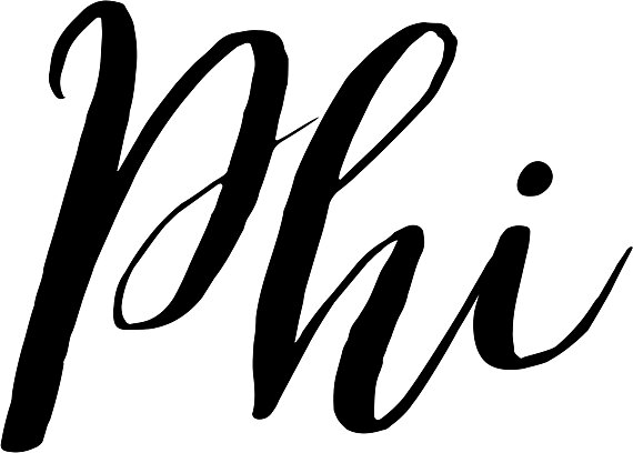 "phi" Stickers by carolinenoonan | Redbubble