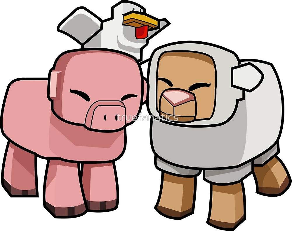 "Minecraft Animals - Minecraft Chicken, Minecraft Pig, and Minecraft ...