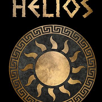 "Helios Greek God of the Sun Ancient Symbol" Sticker for Sale by ...