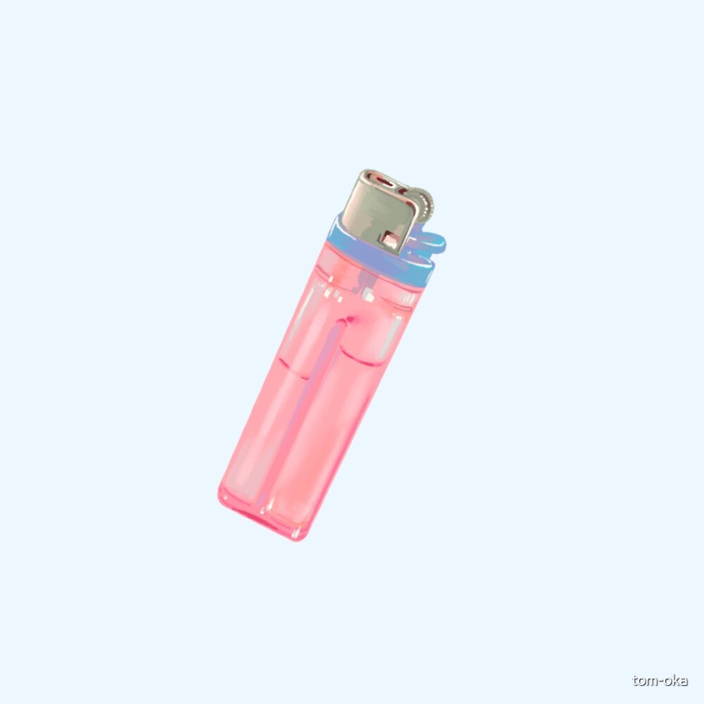 "Pink Lighter Illustration" by tom-oka | Redbubble