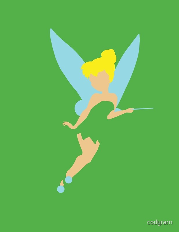 "Tinker Bell Cut-Out" by codyrarn | Redbubble