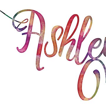 "Ashley - name" Sticker by navtrav | Redbubble