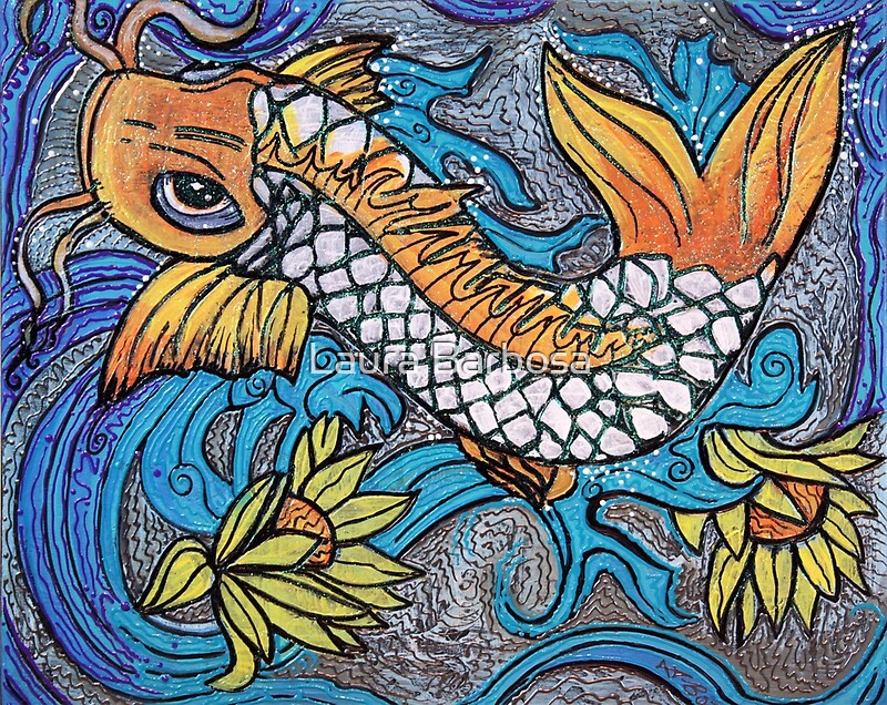 "Glitter Fish" by Laura Barbosa | Redbubble