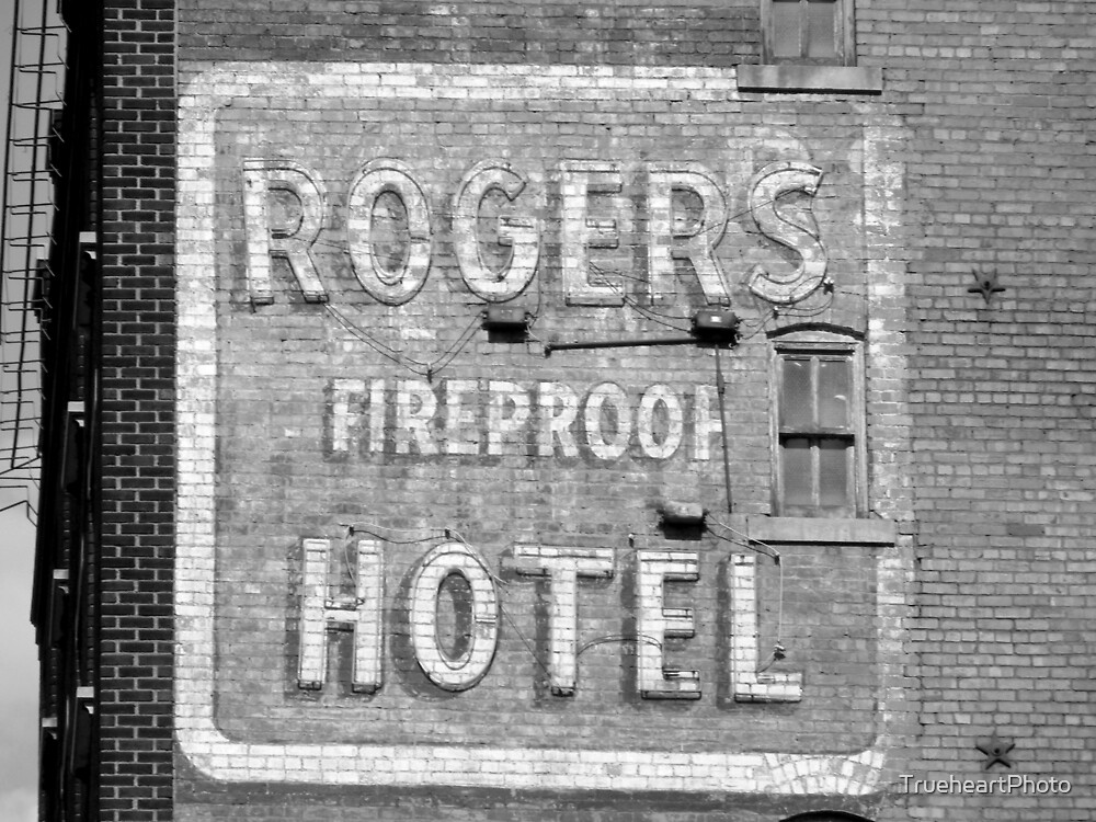 "Rogers Ghost Sign" by TrueheartPhoto | Redbubble