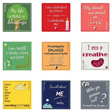 "Feng Shui Affirmations - Mantras & Prompts based on the Bagua" Sticker ...