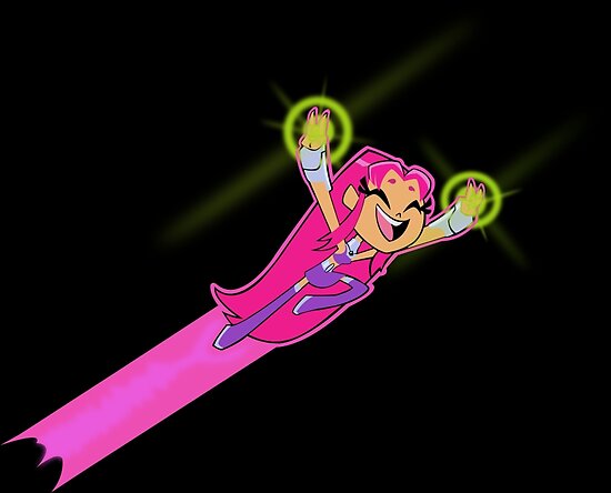 "Teen Titans - Starfire Mano cornuta" Poster by MonkeyLi | Redbubble