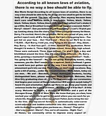 Bee Movie Script Meme: Posters | Redbubble
