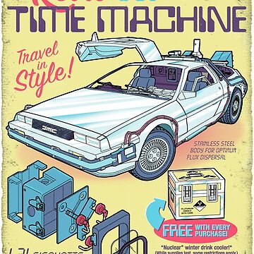 "Retro Time Machine" Poster for Sale by mannypdesign | Redbubble