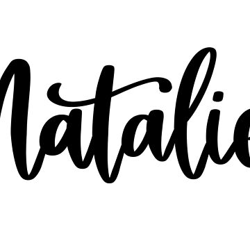 "Natalie " Sticker for Sale by ellietography | Redbubble