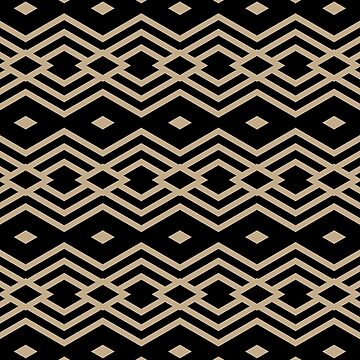 "Black and Tan Minimal Stripe Diamond Pattern Pairs HGTV 2022 Trending ...