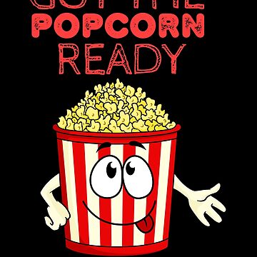 "Got The Popcorn Ready " Sticker for Sale by llon | Redbubble